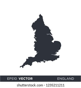 England Map Icon Vector Logo Template Stock Vector (Royalty Free ...