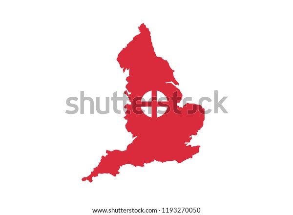 England Outline Map Country Shape State Stock Vector (Royalty Free ...
