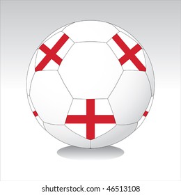 England Soccer Ball Vector Stock Vector (Royalty Free) 46513108 ...