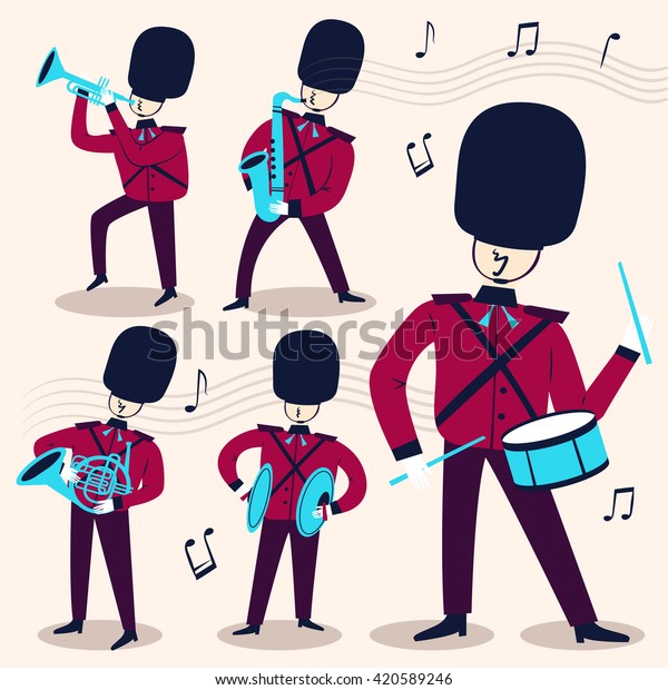 England Soldier Instruments Vector Illustration Stock Vector (Royalty ...