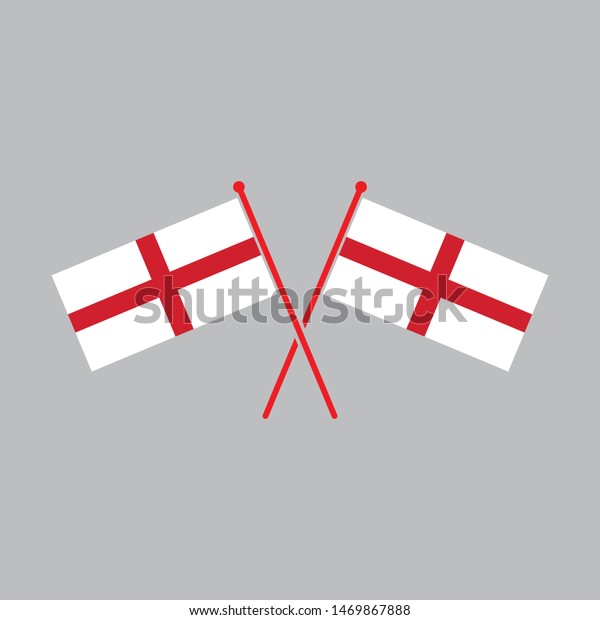 Englandbritish Flag Icon Logo Vector Illustration Stock Vector (Royalty ...