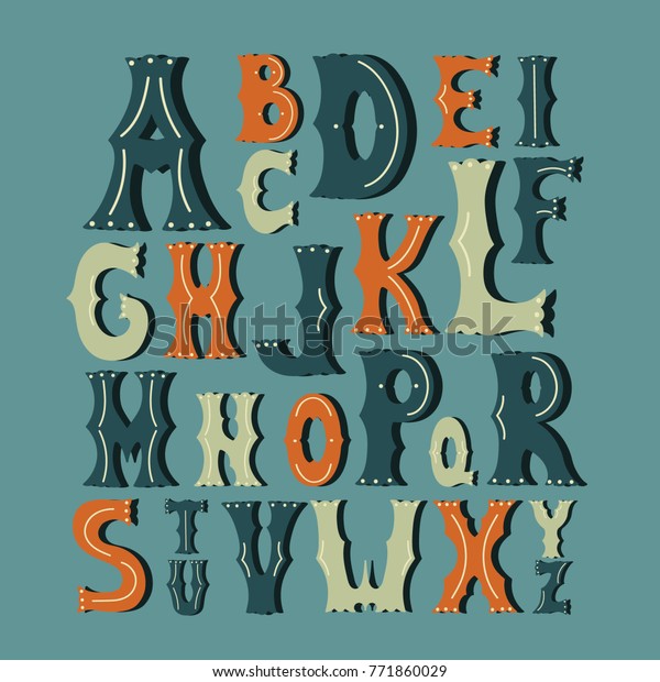 English Alphabet Vector Typography Design Background Stock Vector ...