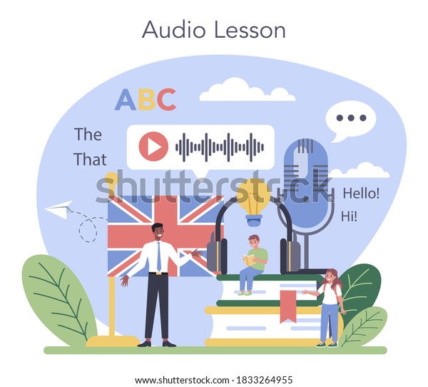 English Class Concept Study Foreign Languages Stock Vector (Royalty ...