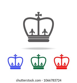 English Crown Icon Elements United Kingdom Stock Vector (Royalty Free ...