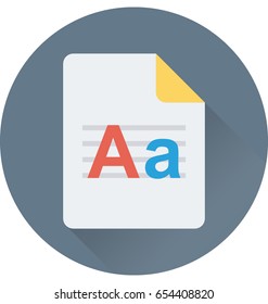 English File Vector Icon Stock Vector (Royalty Free) 654408820