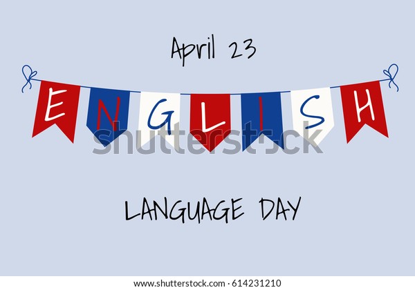 English Language Day Vector Illustration 23 Stock Vector (Royalty Free ...