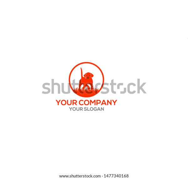 English Pointer Dog Logo Design Vector Stock Vector (Royalty Free ...