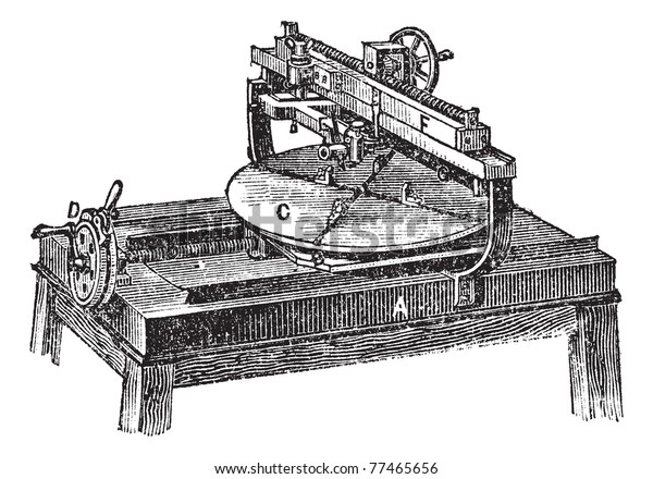 Engraving Machine Vintage Engraving Old Engraved Stock Vector (Royalty ...