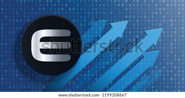 Enjin Enj Crypto Currency Logo Coin Stock Vector (Royalty Free ...