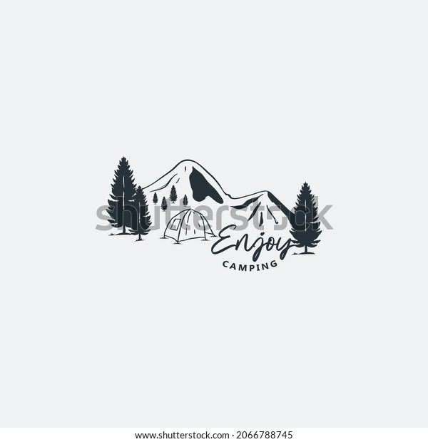 Enjoy Camp Logo Vector Illustration Vintage Stock Vector (Royalty Free ...