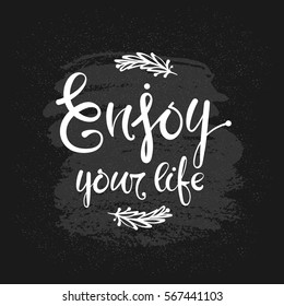 Enjoy Your Life Vector Hand Drawn: เวกเตอร์สต็อก (ปลอดค่าลิขสิทธิ์ ...