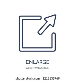 Enlarge Icon Enlarge Linear Symbol Design Stock Vector (Royalty Free ...