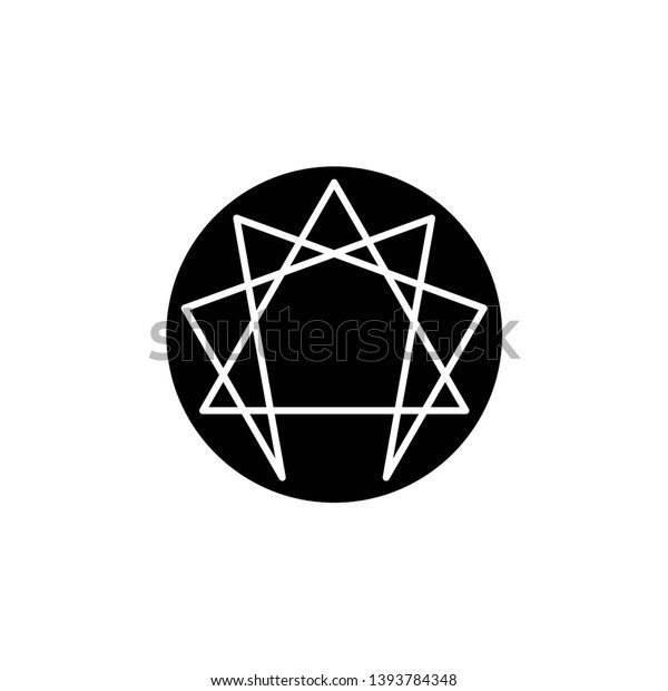 Enneagram Icon Illustration Symbol Vector Stock Vector (Royalty Free ...
