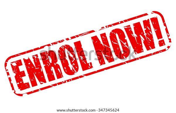 Enrol Now Red Stamp Text On Stock Vector (Royalty Free) 347345624 ...