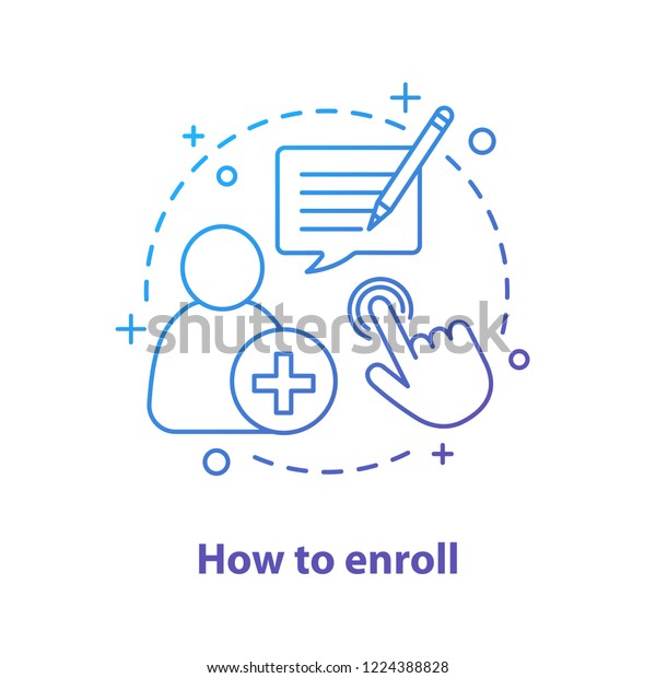 Enroll Now Concept Icon Enrollment New Stock Vector (Royalty Free ...