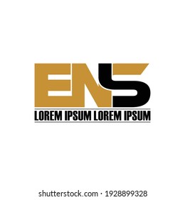 Ens Letter Monogram Logo Design Vector Stock Vector (Royalty Free ...