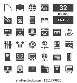 Billboard Icon Set Collection Billboard Signboard Stock Vector (Royalty ...
