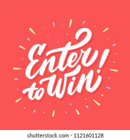 Register Win Vector Lettering Stock Vector (Royalty Free) 1899039166