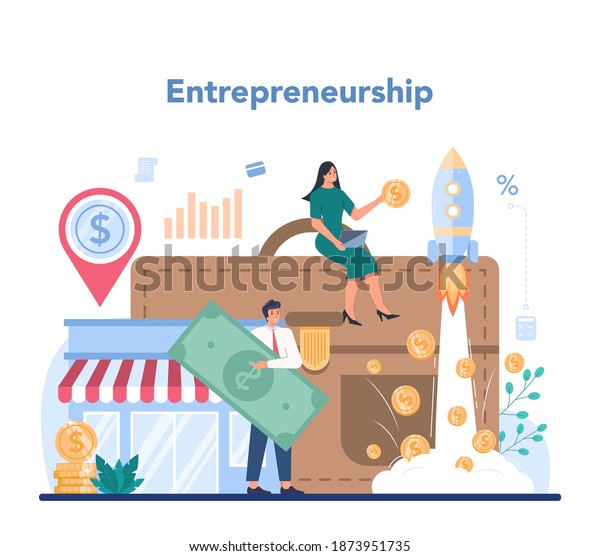 Enterpreneur Concept Idea Business Strategy Professional Stock Vector ...