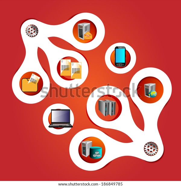 Enterprise Applications Integration Technology Symbols Infographics ...