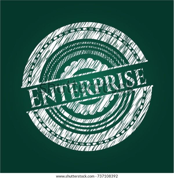 Enterprise Chalk Emblem Stock Vector (Royalty Free) 737108392 ...