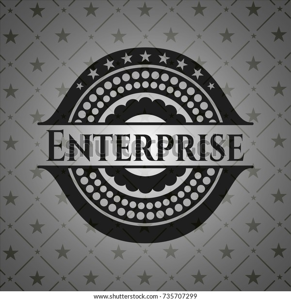 Enterprise Dark Emblem Retro Stock Vector (Royalty Free) 735707299 ...