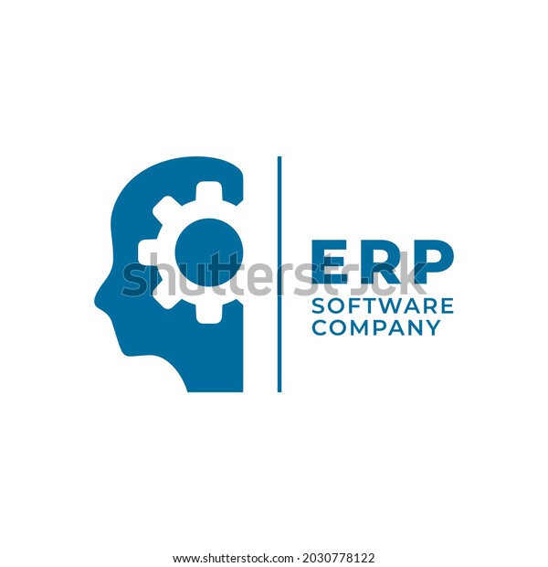 Enterprise Resource Planning Logo Design Template Stock Vector (Royalty ...