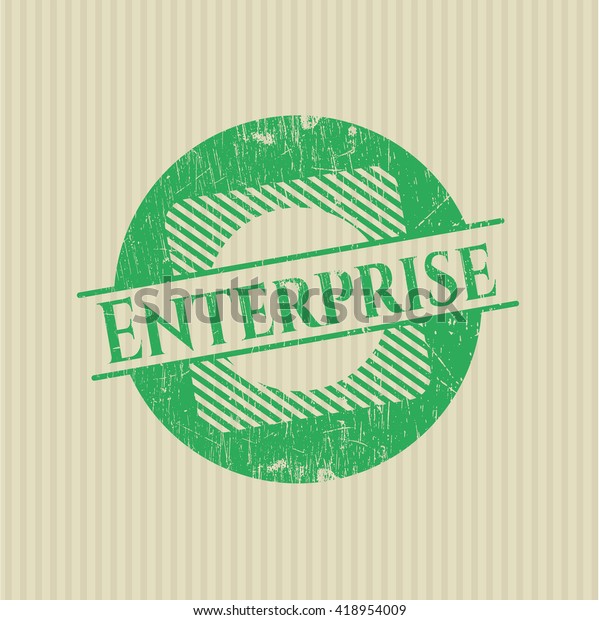 Enterprise Rubber Grunge Texture Stamp Stock Vector (Royalty Free ...
