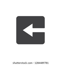 Entrance Arrow Vector Icon Filled Flat Stock Vector (Royalty Free ...