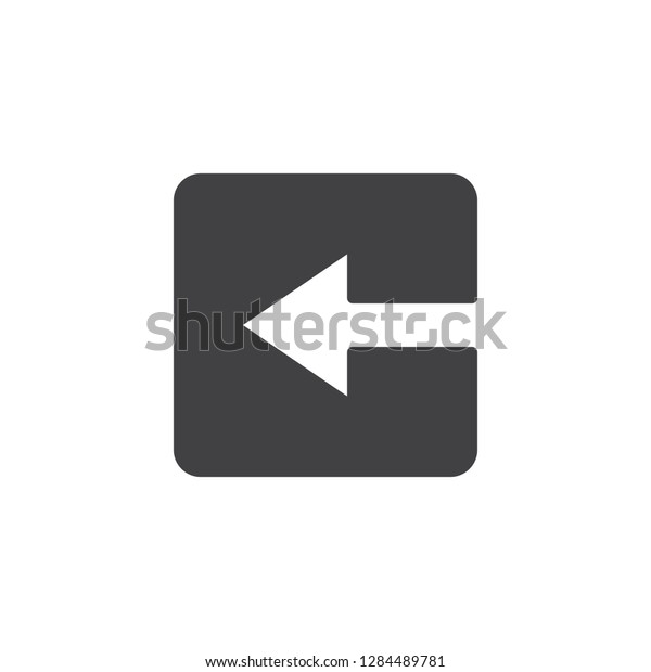 Entrance Arrow Vector Icon Filled Flat Stock Vector (Royalty Free ...