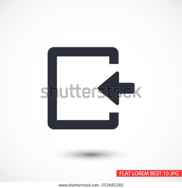 Entrance Icon Stock Vector (Royalty Free) 552682282