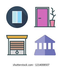 Entrance Icon Set Vector Set About Stock Vector (Royalty Free ...