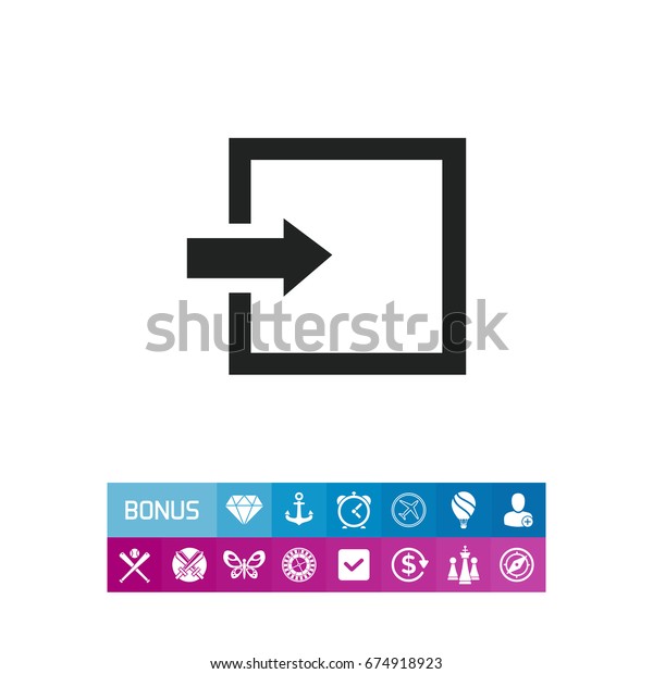 Entrance Log Sign Stock Vector (Royalty Free) 674918923 | Shutterstock
