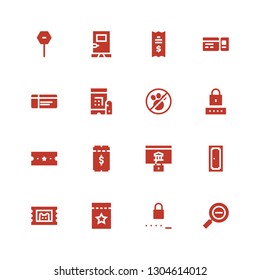 Entry Icon Set Collection 16 Filled: vector de stock (libre de regalías ...
