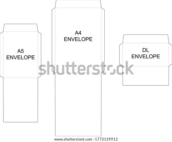 1,004 A5 Envelope Template Images, Stock Photos & Vectors | Shutterstock