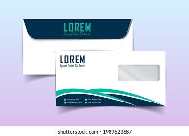 Envelope Dl Size Template International Standard Stock Vector (Royalty ...