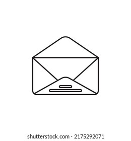 Envelope Icon Outline Style Design Envelope Stock Vector (Royalty Free ...