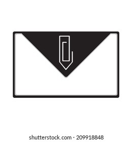 Envelope Letters Attached File Vector Illustration Stock Vector ...