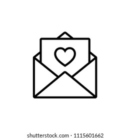 Envelope Mail Heart Icon Vector Stock Vector (Royalty Free) 1115601662 ...