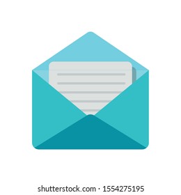 Envelope Open Letter White Background Vector Stock Vector (Royalty Free ...