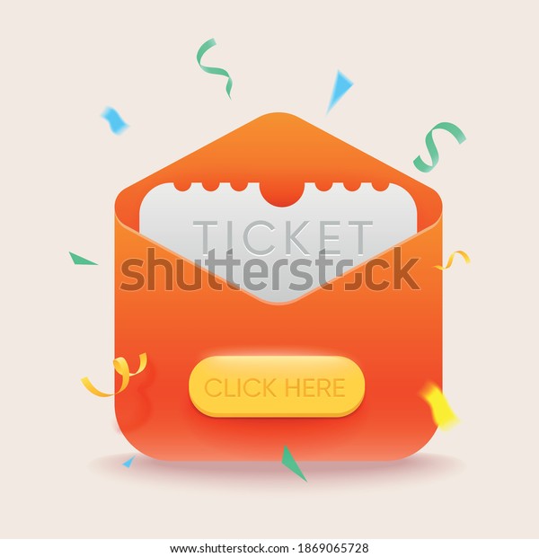Envelope Paper Coupons Winner Award Illustration Stock Vector (Royalty ...