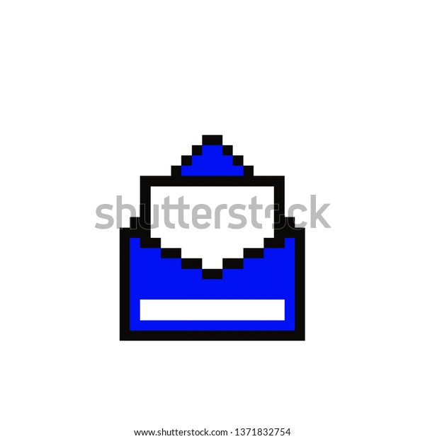 Envelope Pixel Art Stock Vector (Royalty Free) 1371832754 | Shutterstock