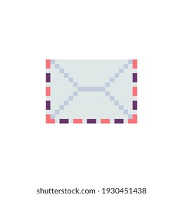 Envelope Pixel Art Style Icon Isolated Stock Vector (Royalty Free ...