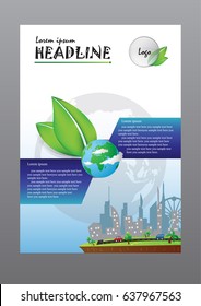Environment Cover Page Design Stock Vector (Royalty Free) 637967563 ...