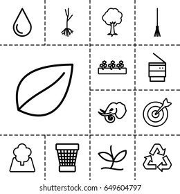 Environment Icon Set 13 Outline Environment Stock Vector (Royalty Free ...