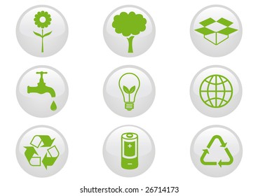 Environment Icon Set Vector Illustration Stock Vector (Royalty Free ...