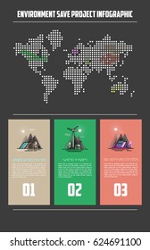 Environment Save Infographic Stock Vector (Royalty Free) 624691100 ...