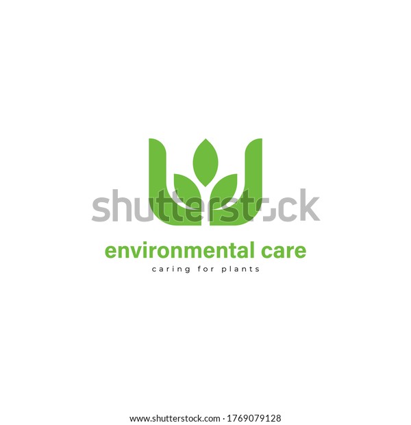 Environmental Care Logo Design Template Stock Vector (Royalty Free ...