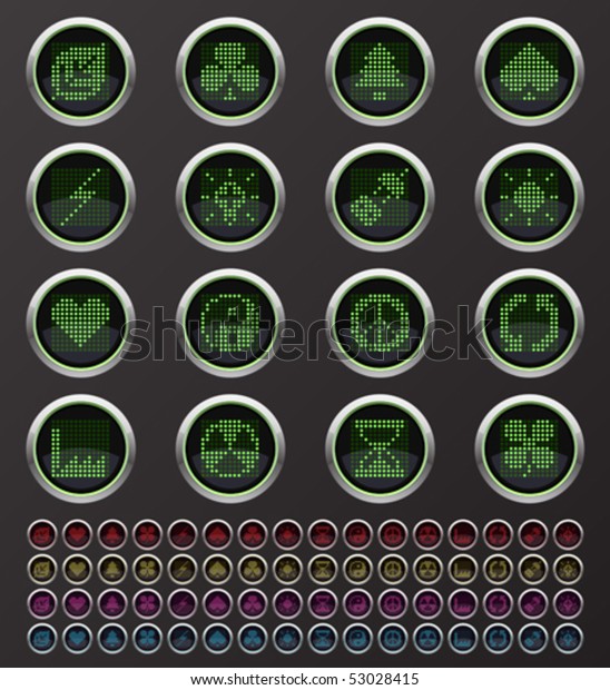 Environmental Energy Buttons Stock Vector (Royalty Free) 53028415 ...