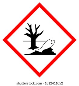 Environmental Hazard Symbol Sign Vector Illustration Stock Vector ...